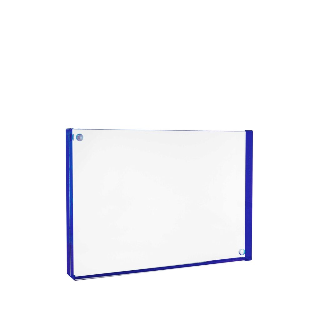 Bright Blue Acrylic Frame - Frame Center