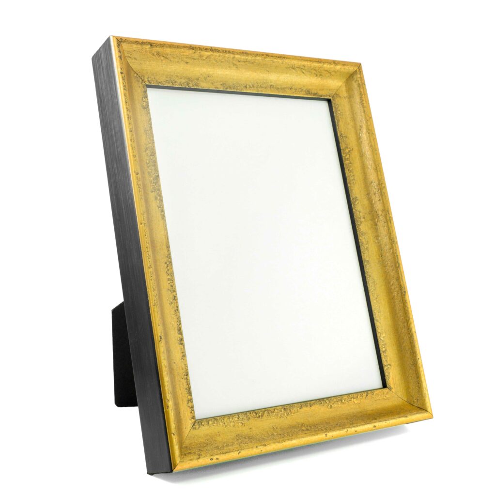 Xavier Collection Hammered Gold Frame - Frame Center